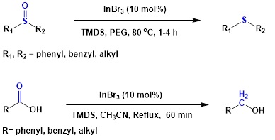 InBr3-Catalyzed Deoxygenation of Sulfoxides and Carboxylic Acids with a ...